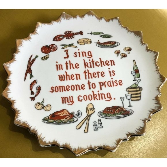 Lego | Accents | Vintage Wall Hanging Kitchen Decor Plate By Fine ...